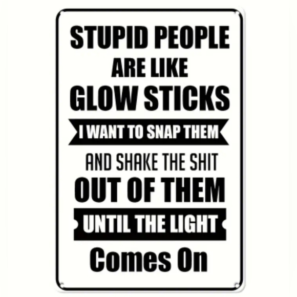 Wall Decor | Metal Tin Sign Funny Aluminum | Poshmark